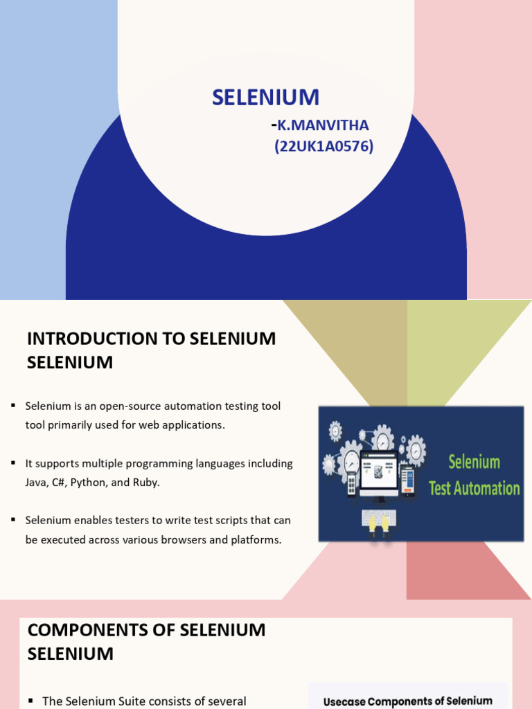 Selenium | PDF | Selenium (Software) | Software Testing Selenium | PDF | Selenium (Software) | Software Testing
