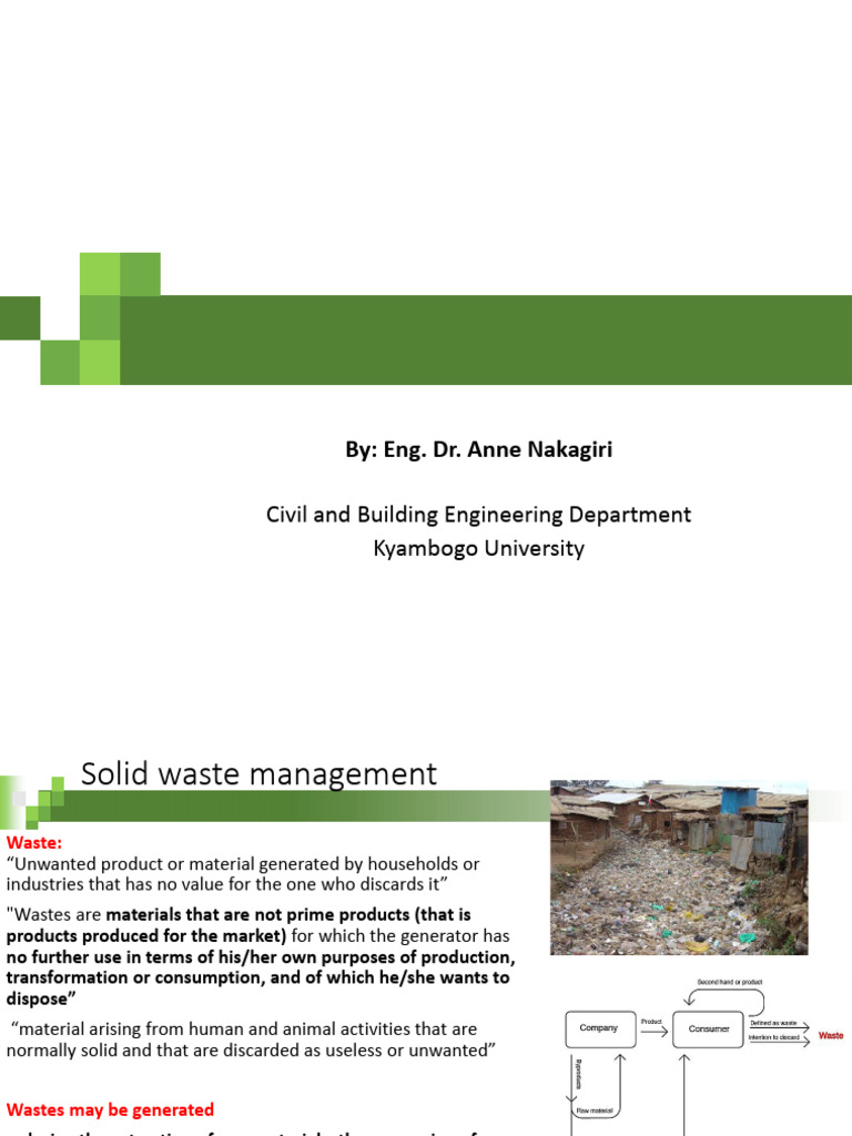 Solid Waste Management Overview | PDF | Waste Management | Waste