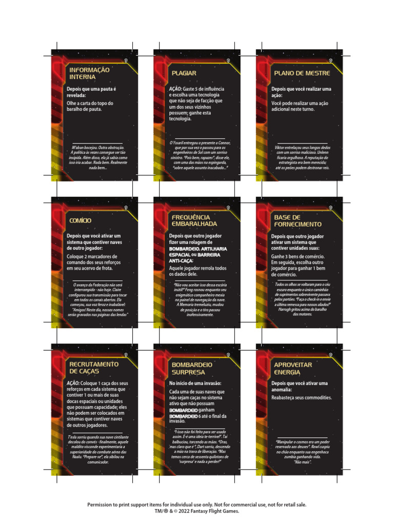 Twilight Imperium IV - Z Z Expansão Codex 1 | PDF