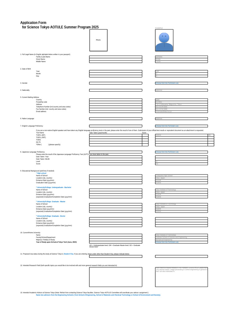 4application Form and Check List 2025 | PDF | Travel Visa