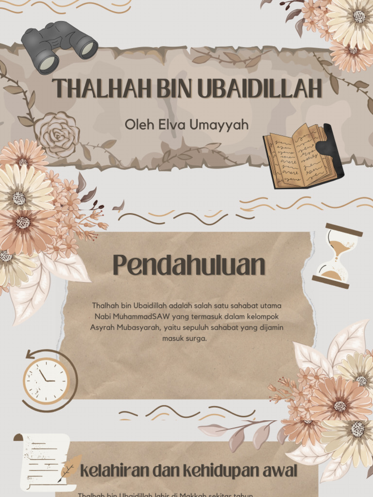 THALHAH BIN UBAIDILLAH 2 | PDF