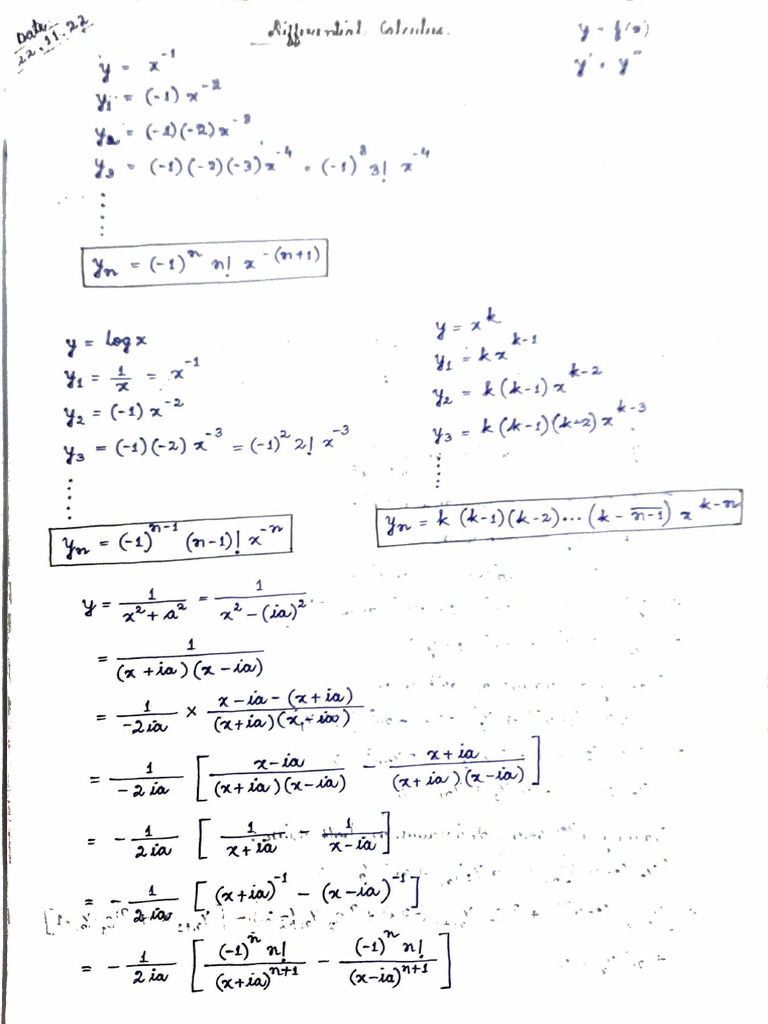 Derivatives+Integrals PM | PDF
