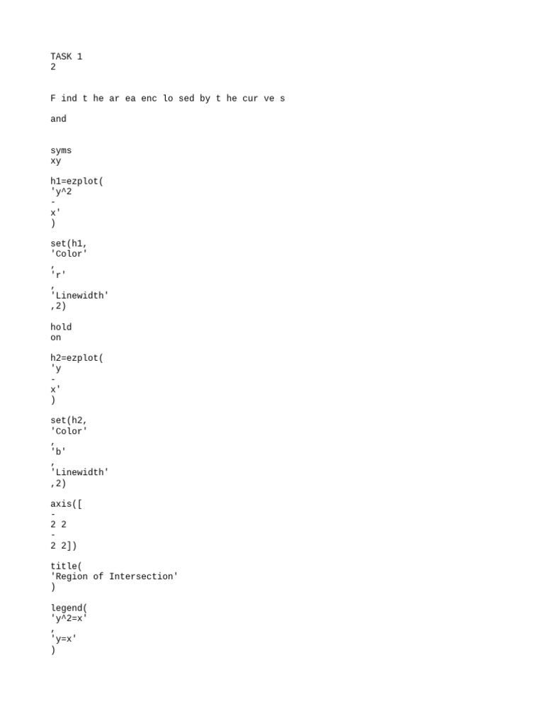 Extracted Tasks and Codes | PDF