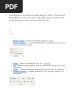 MS Word Office 365 Complete Tabs Notes | PDF | Microsoft Word | Hyperlink