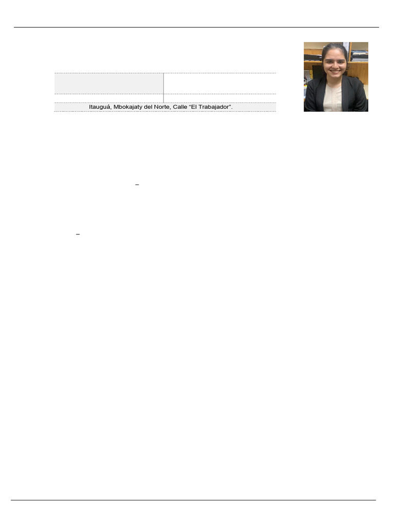CV Liz | PDF | Paraguay | Contabilidad