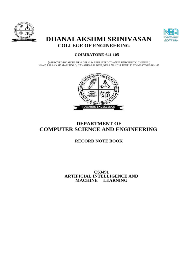 AI&ML LAB MANUAL FINAL | PDF | Receiver Operating Characteristic ...