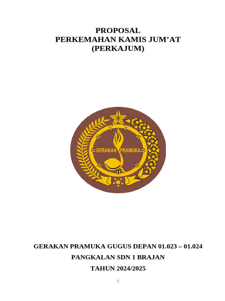 PROPOSAL PERSAMI SDN 1 - Kemudo | PDF