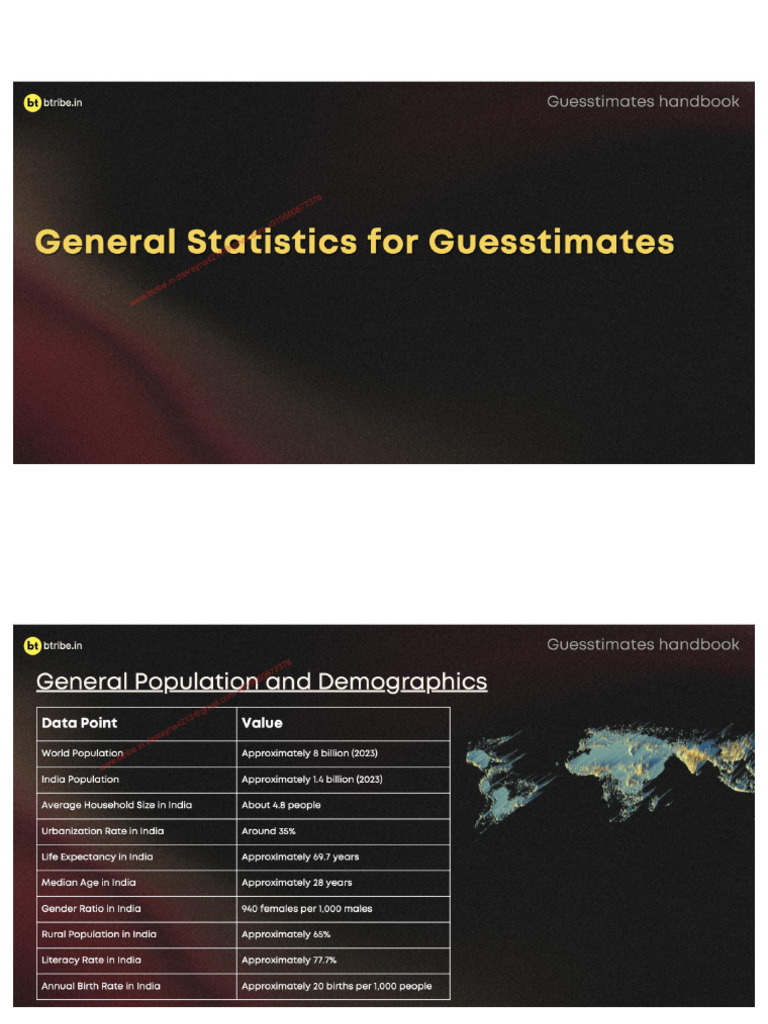 Guesstimates | PDF