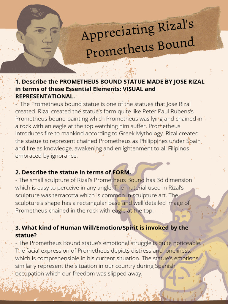 Appreciating Rizal's Prometheus Bound | PDF | Prometheus | Sculpture