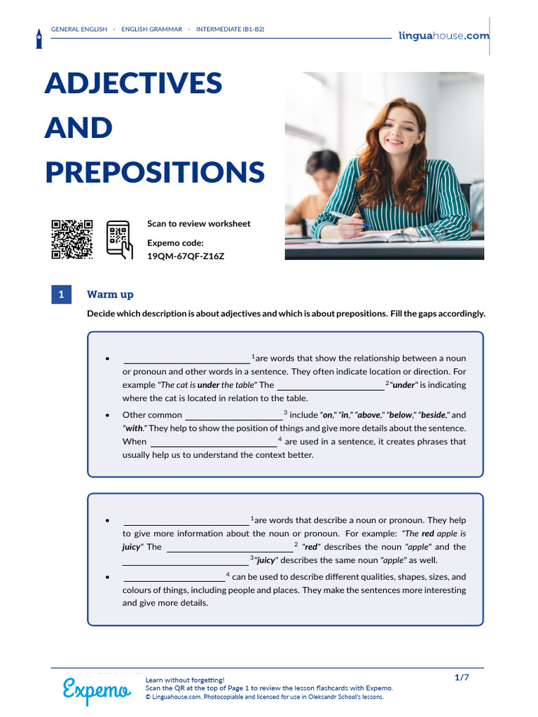 Adjectives and Prepositions British English Teacher | PDF | Noun | Semantics