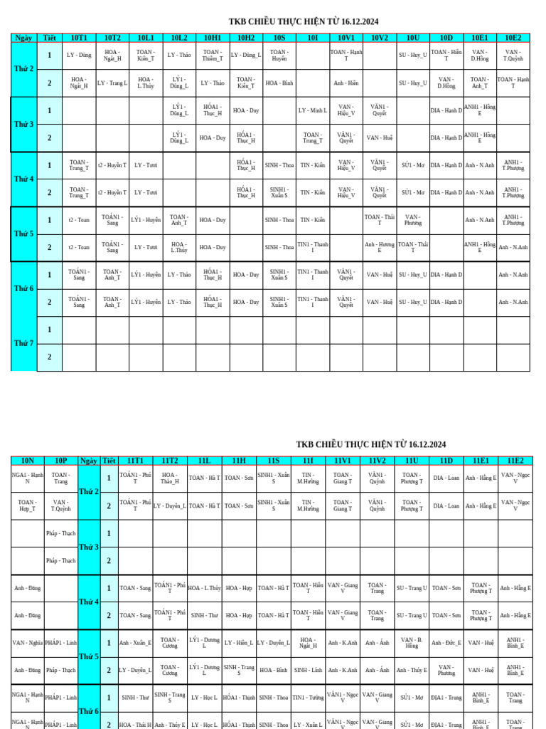 TKB Chieu 16 12 2024 | PDF
