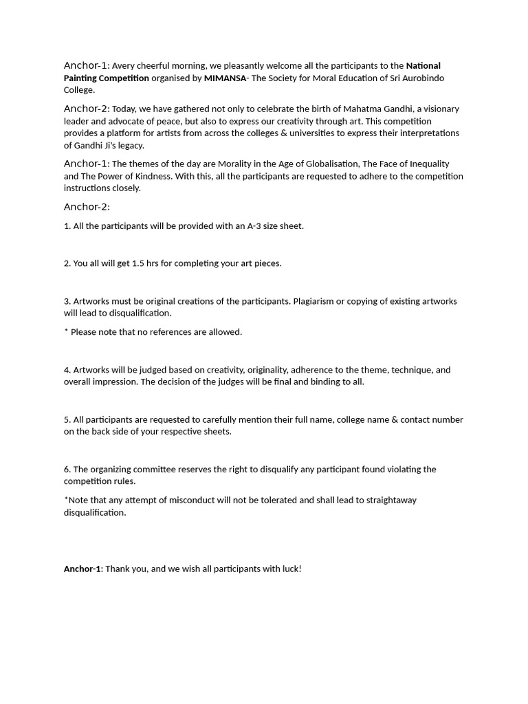 Painting Comp. Script | PDF