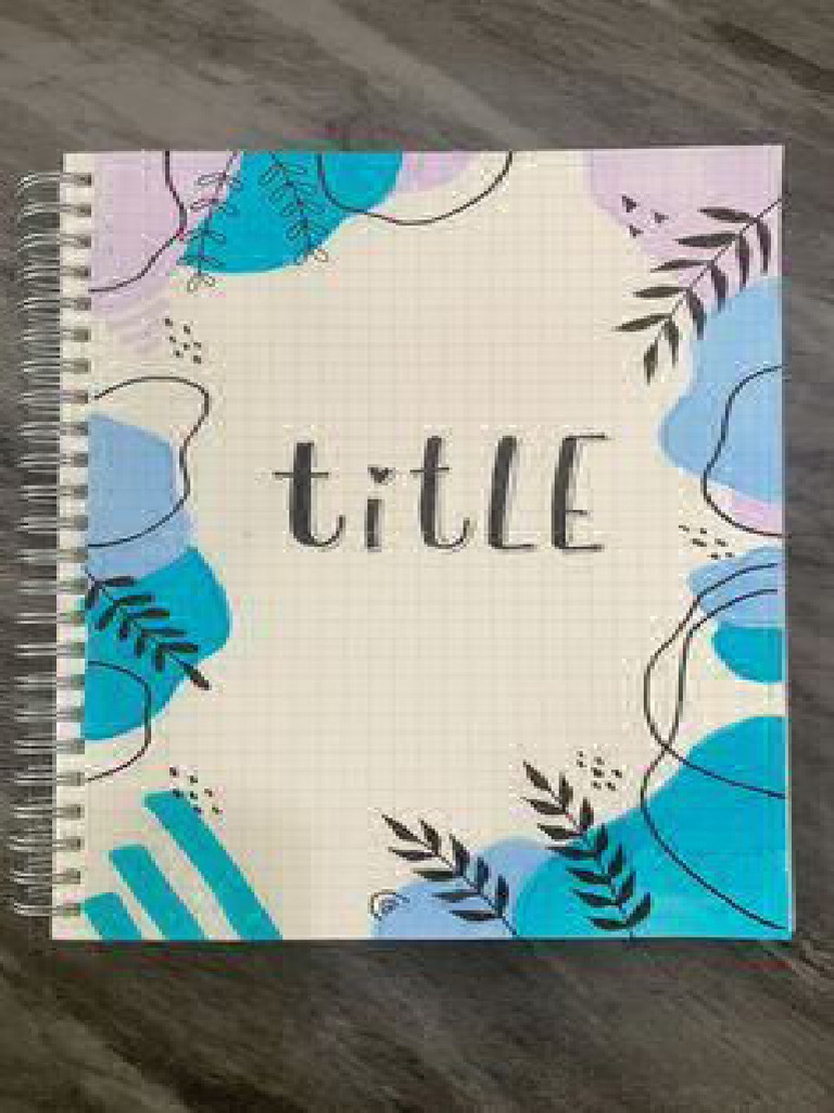 Easy Front Page Design For School Projects and Idea Note Journals ...