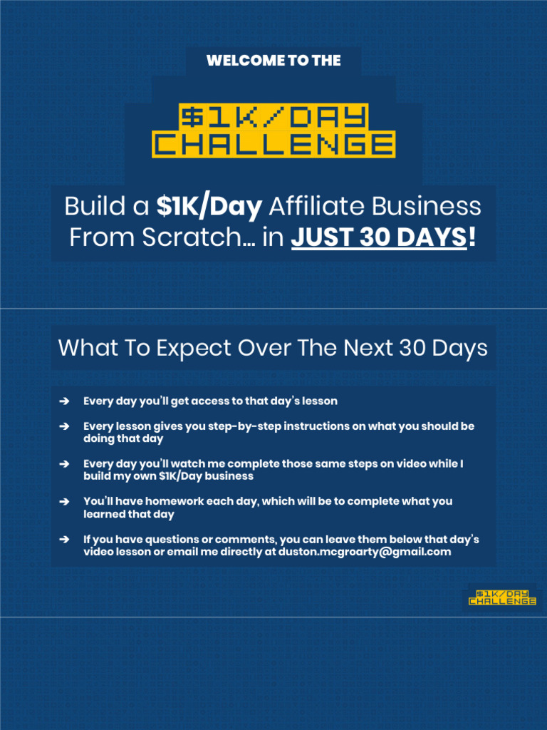 Day 1 - The $1K_Day Challenge | PDF | Economies