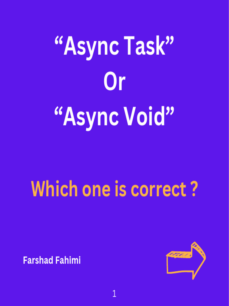 Async Task Or Async Void 1685395446 Pdf Computing Software Engineering