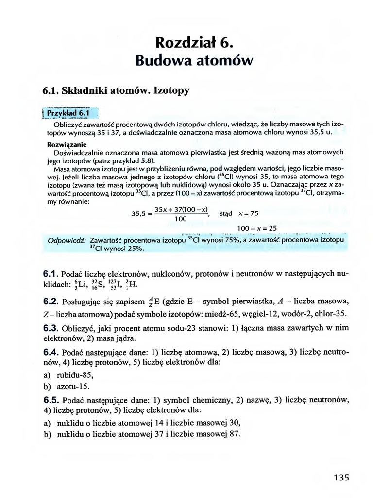 PAZDRO ZbiÃ R Zadaå Z Chemii Do Liceã W I Technikã W. Zakres Rozszerzony | PDF