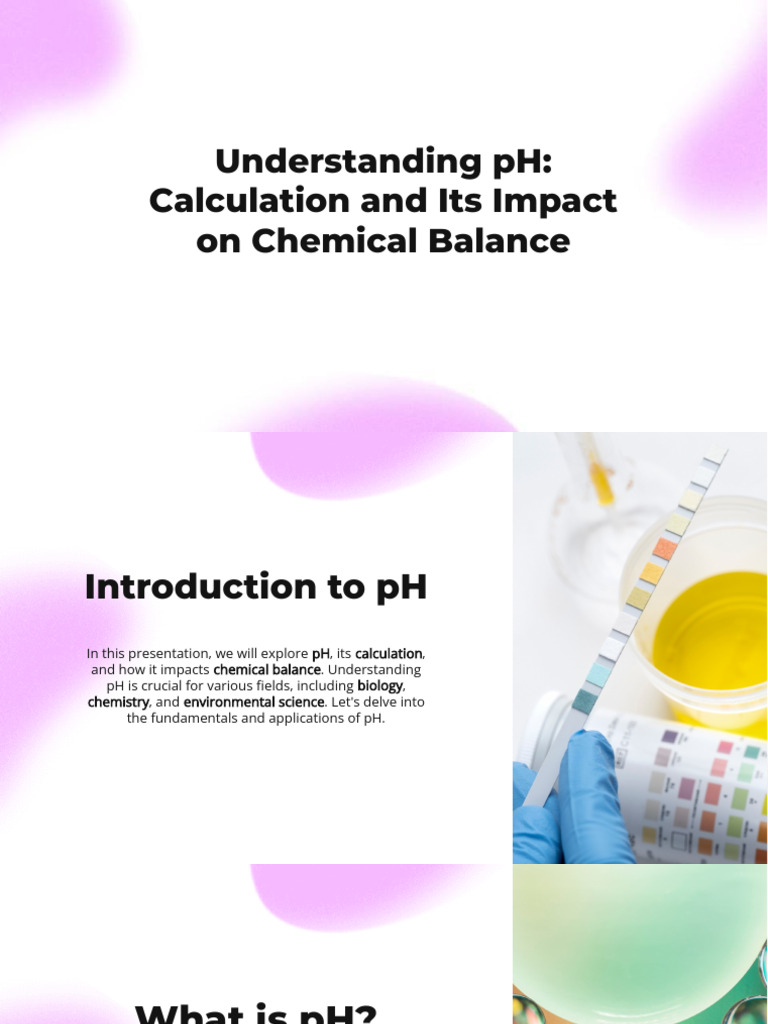 Slidesgo Understanding PH Calculation and Its Impact On Chemical ...