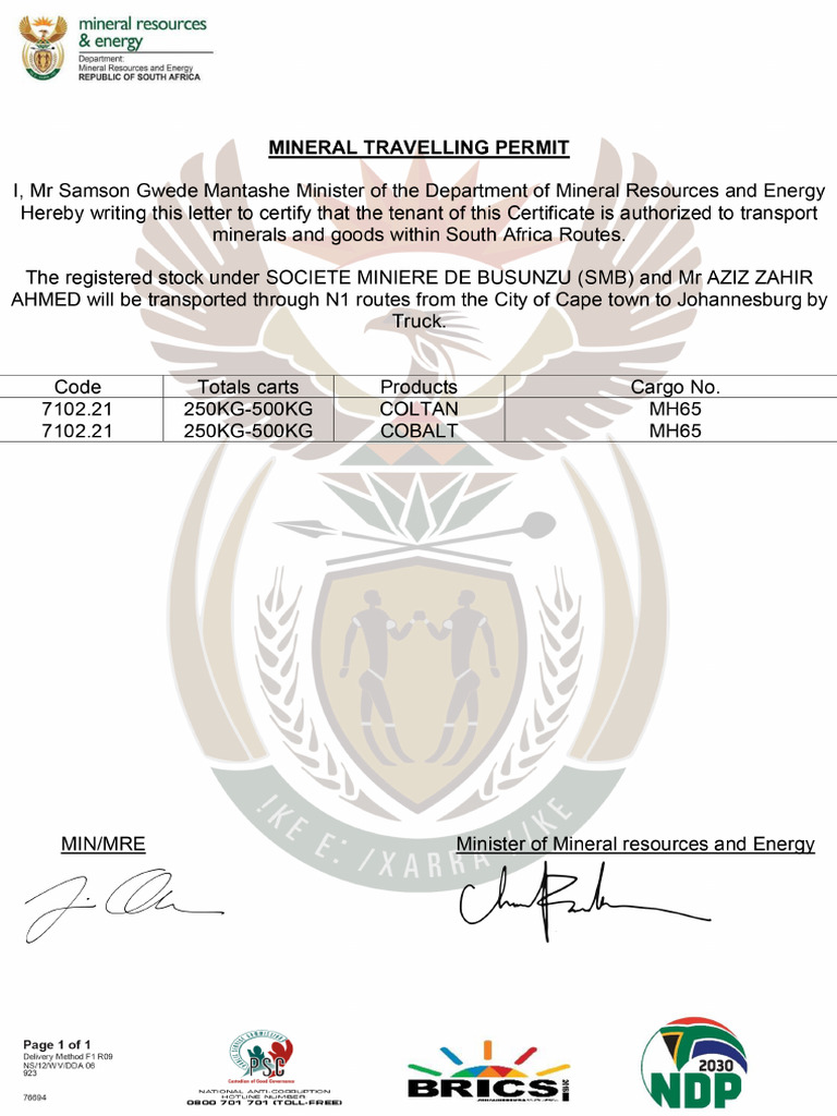 Authorization Certificate | PDF