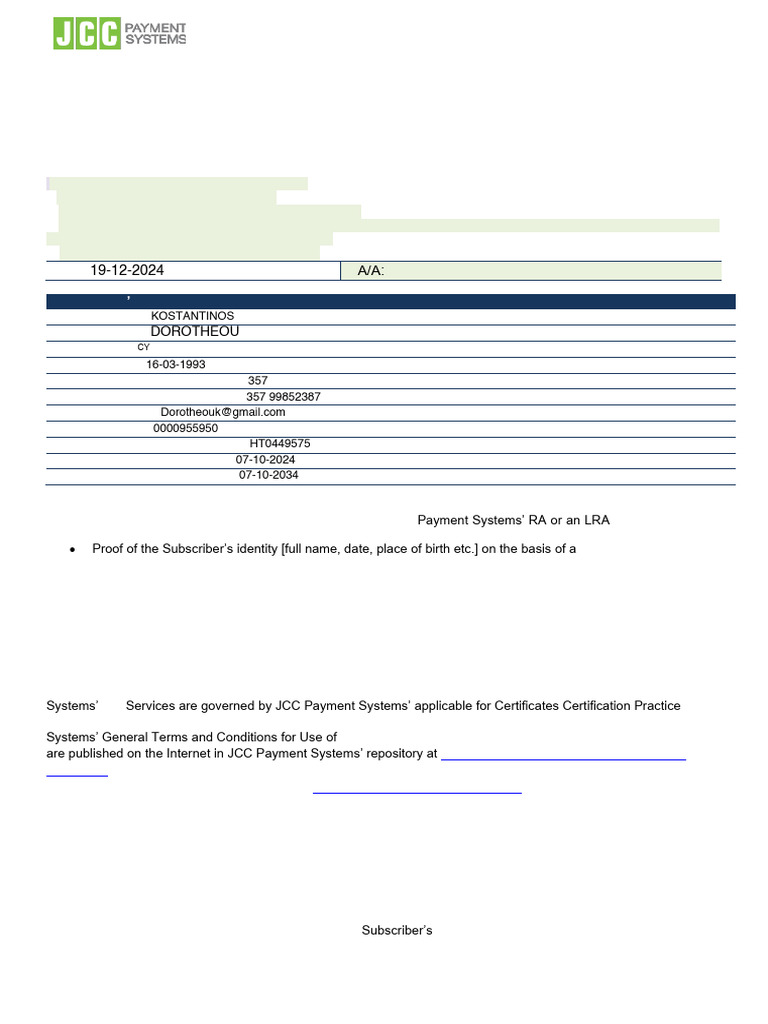 eID Application Form & Agreement | PDF | Authentication | Password