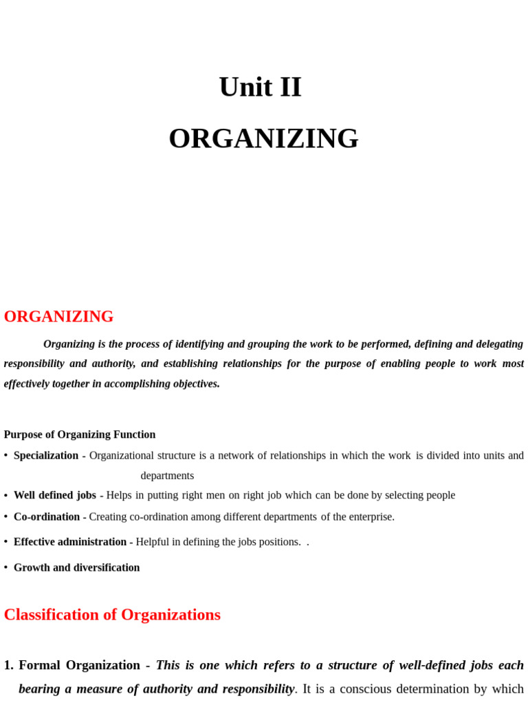 Unit III | PDF | Organizational Structure | Hierarchy