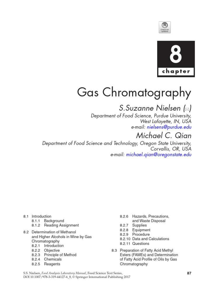 Gas Chromatography | PDF | Gas Chromatography | Chromatography