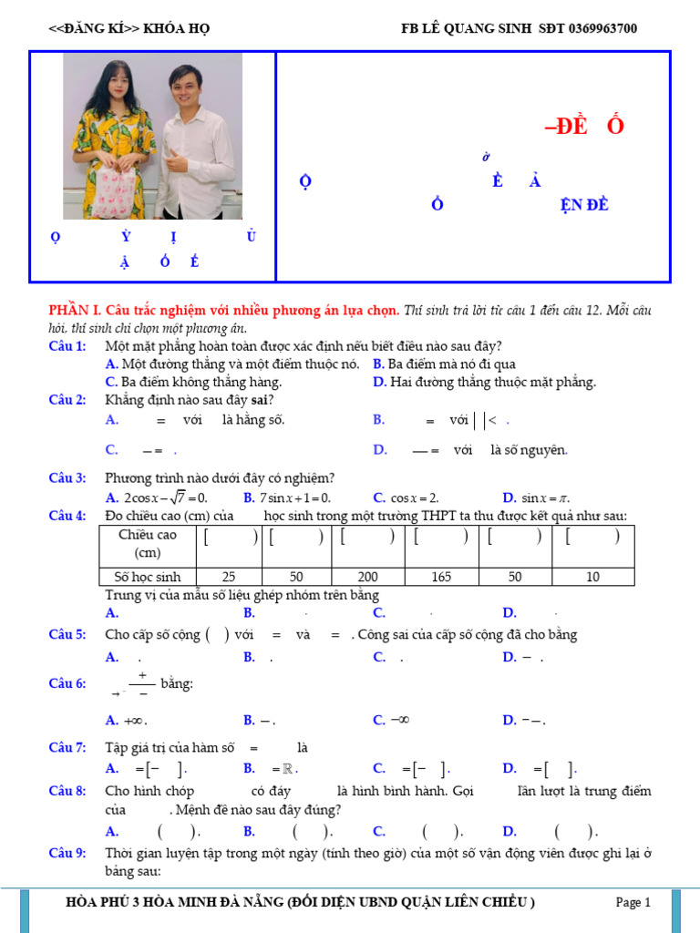 Lời giải chi tiết đề 03 - ôn thi hk1 toán 11 cấu trúc mới | PDF