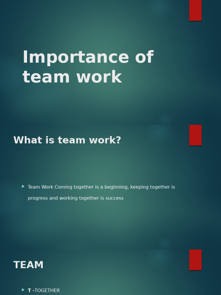 Team Work | PDF