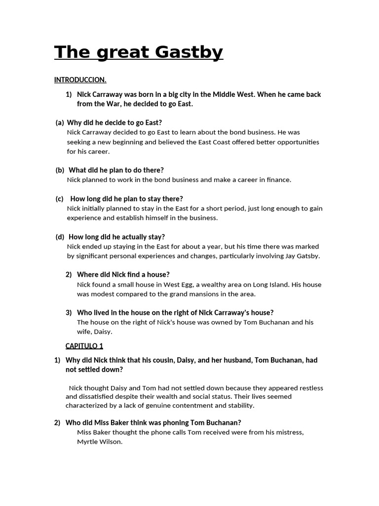 the great gastby | PDF | The Great Gatsby