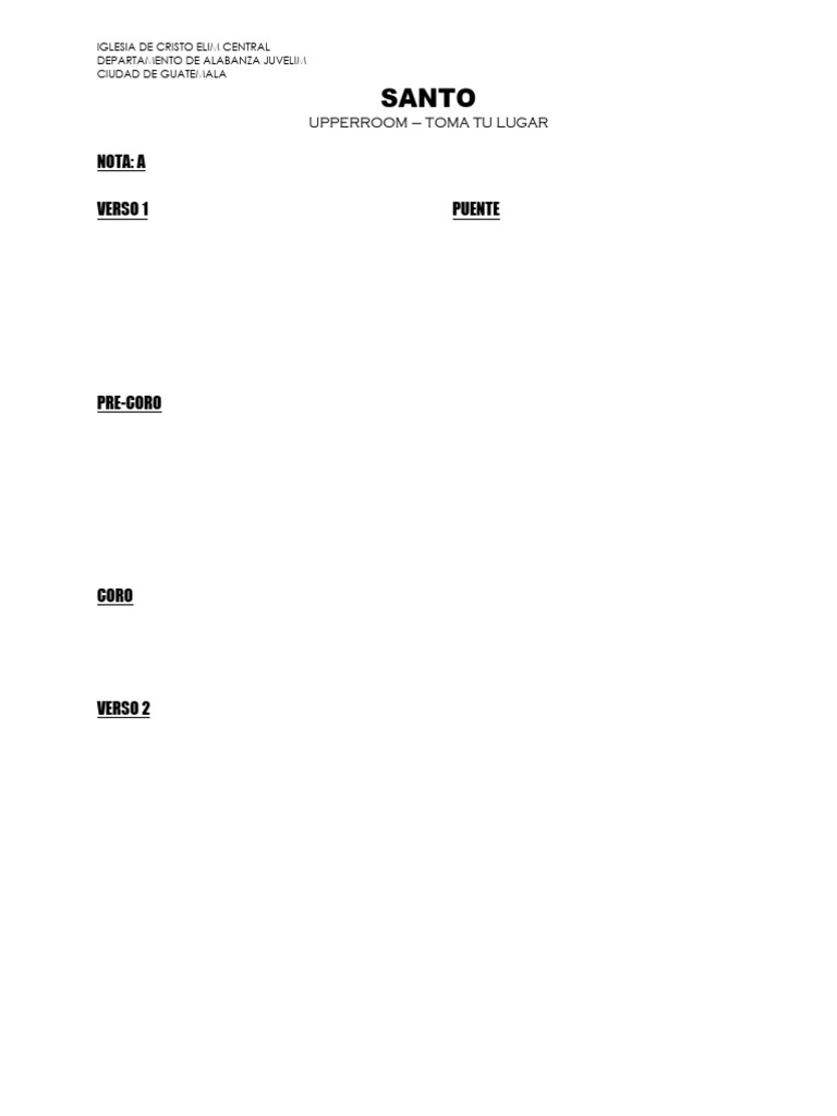 Santo (Upperroom) | PDF