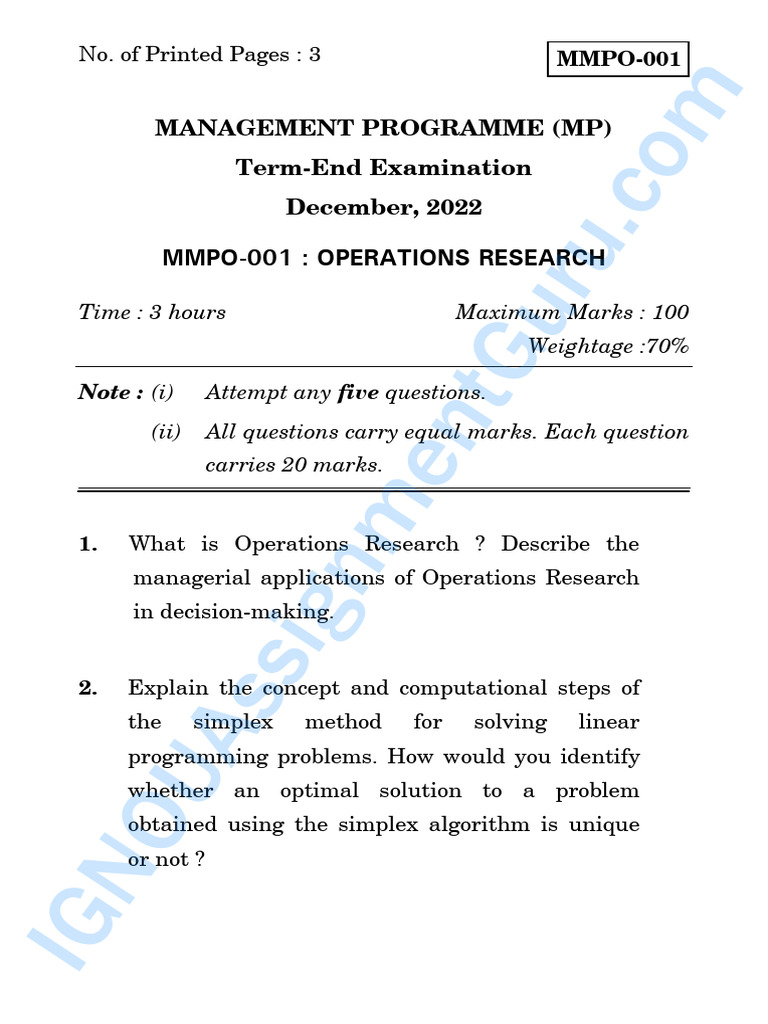 26._Dec_2022 MMPO-1 IGNOUAssignmentGuru.com | PDF | Numerical Analysis | Algorithms And Data ...