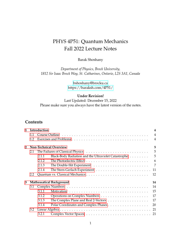 Barak Shoshany PHYS 4P51 Lecture Notes | PDF | Electromagnetic ...