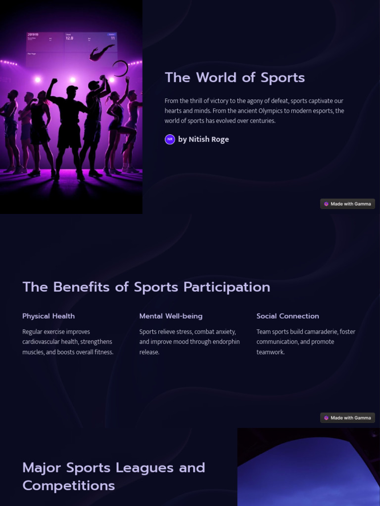 The-World-of-Sports | PDF | Sports | Virtual Reality
