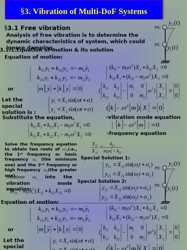 Lecture SD 6 | PDF | Normal Mode | Oscillation