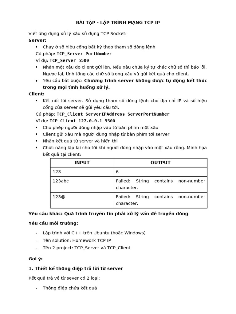 Exercise 05-TCP IP | PDF