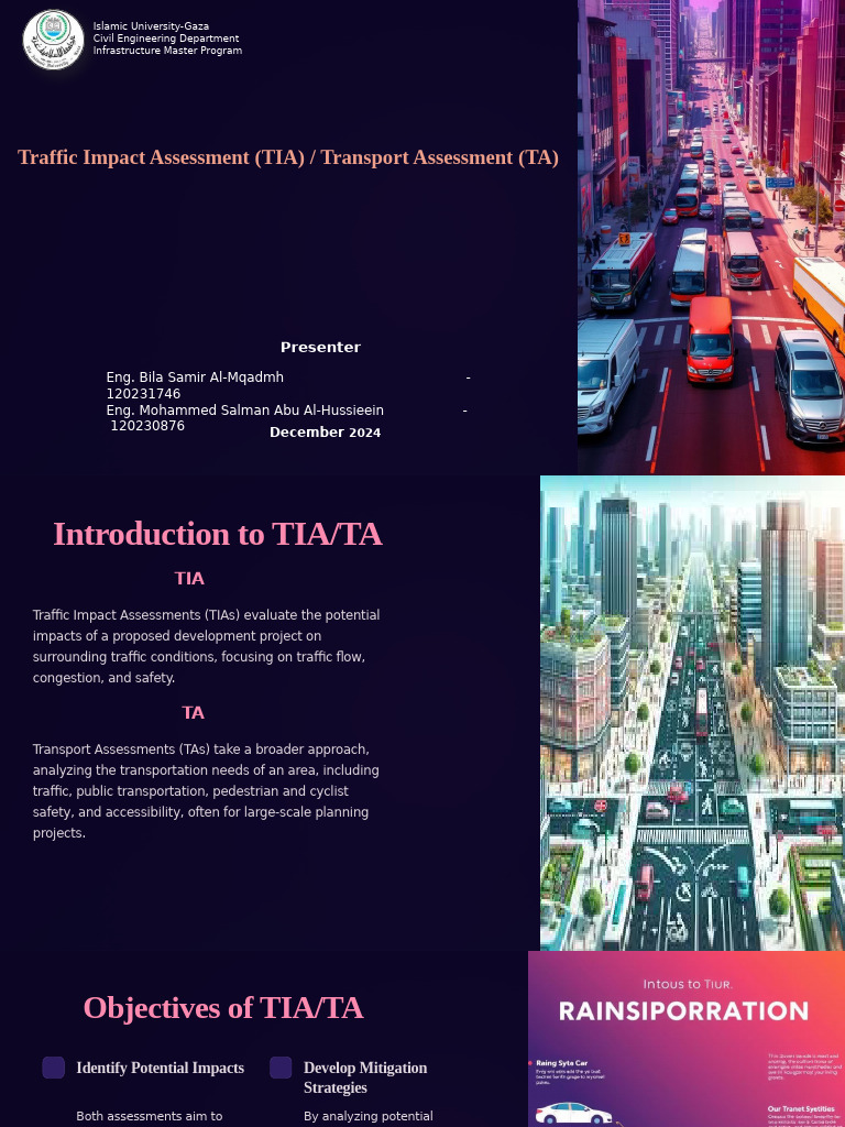 Traffic Impact Assessment Overview | PDF | Traffic | Transport