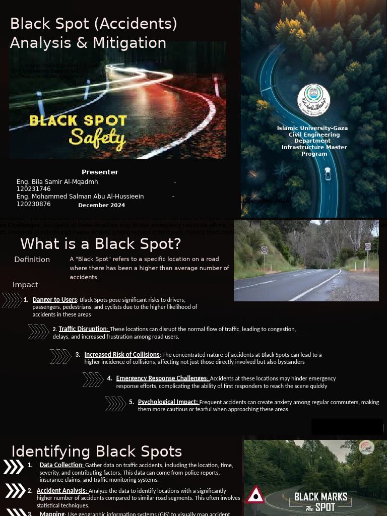 Black Spot Accident Analysis & Solutions | PDF | Traffic Collision ...