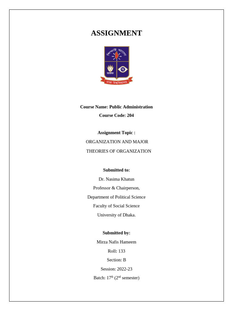 ASSIGNMENT 204 Cover Page Print | PDF