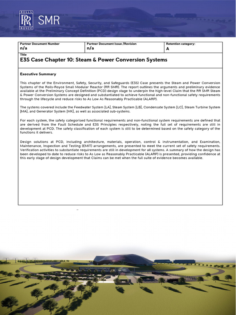 RR SMR E3s Case Chapter 10 - Steam & Power Conversion Systems Issue 1 ...