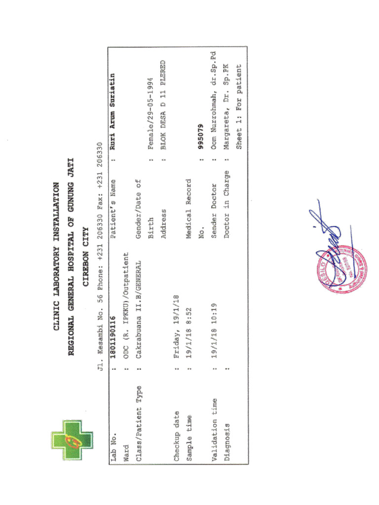 Medical Check Up 1 | PDF