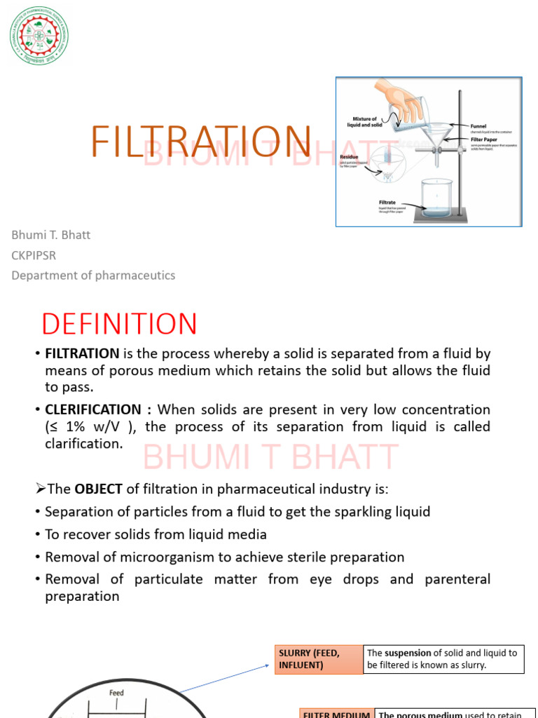 FILTRATION | PDF | Filtration | Membrane Technology