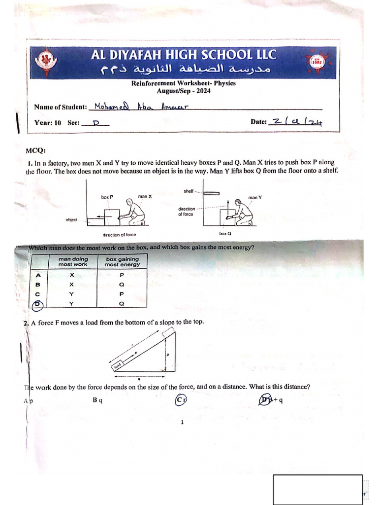 Physics Notebook 2024 TERM 1 Y10-D | PDF