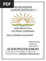 Economics Project Cover Page Design | PDF