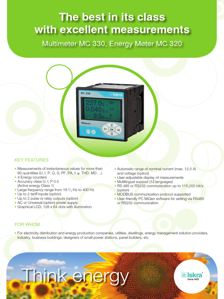 Measuring Centres MC330 | PDF | Ac Power | Electricity