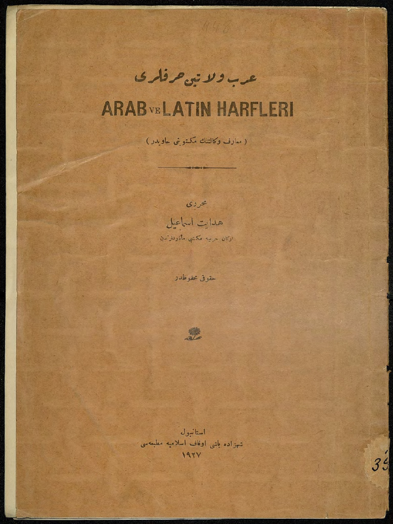 Arap Ve Latin Harfleri - Hidayet İsmail | PDF