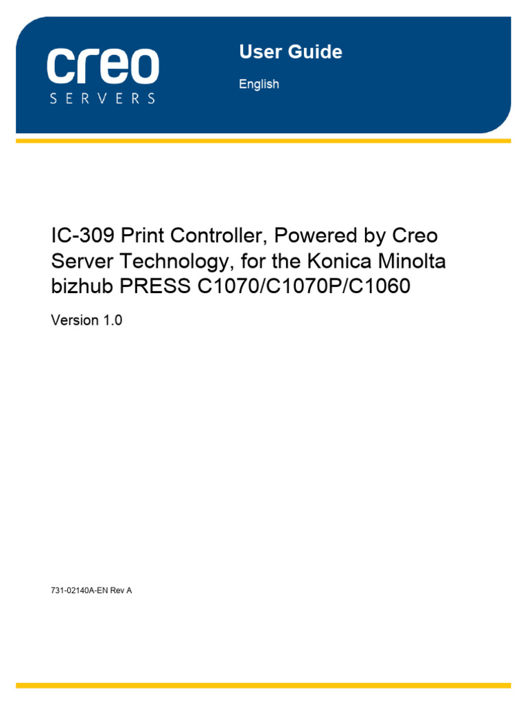 IC-309 Print Controller User Guide | PDF | Operating System | Printer ...