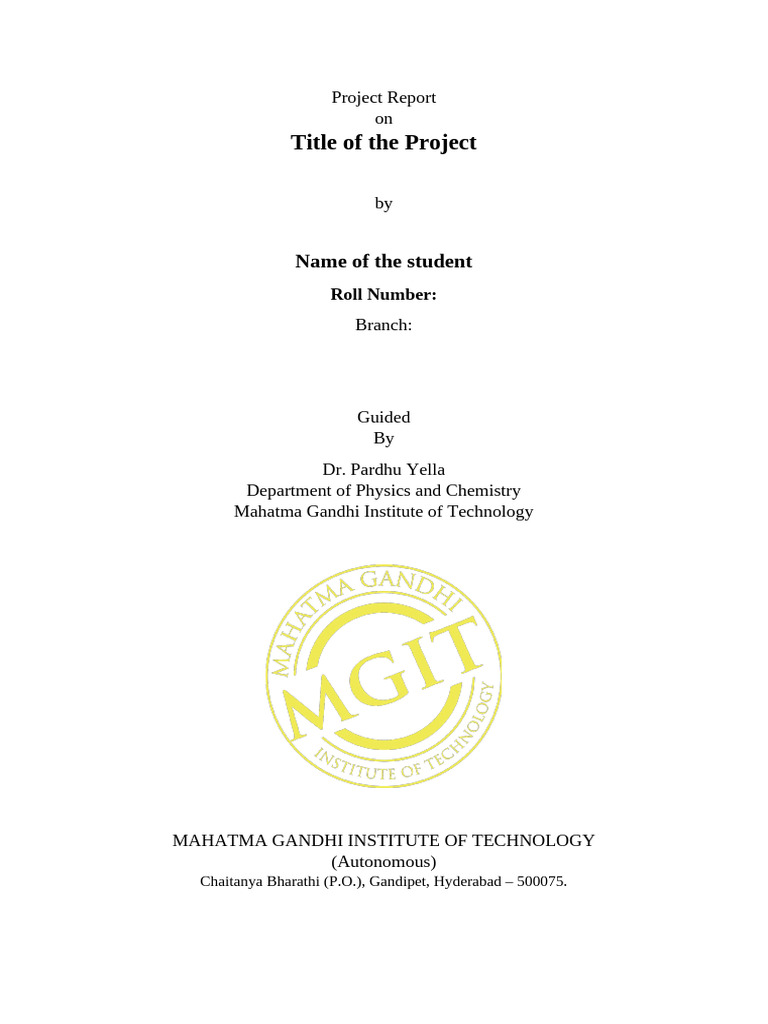Project Report Ondetermination of Wavelength of Laser Light Using ...