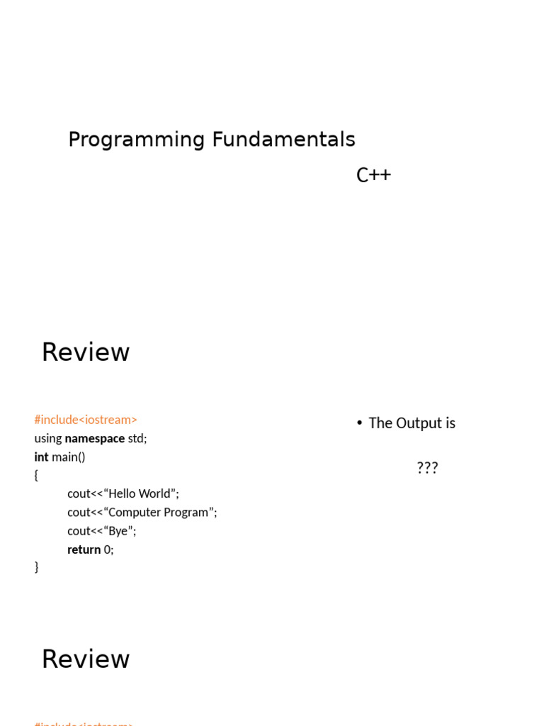Pf Lecture Theory 02 Variables Pdf Computer Program Programming