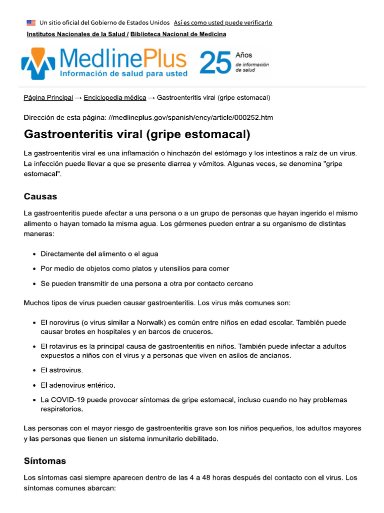 Gastroenteritis Viral | PDF