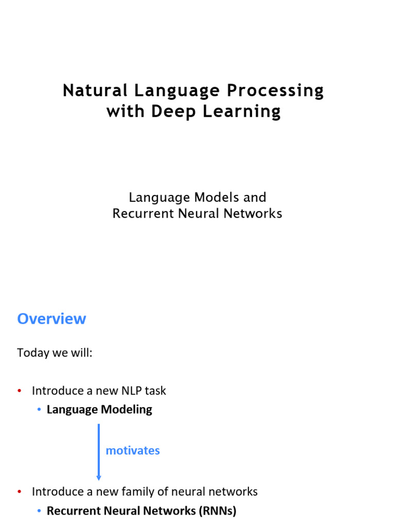 Deep Learning (MODULE-4) - RNN - NLP | PDF | Artificial Neural Network | Applied Mathematics