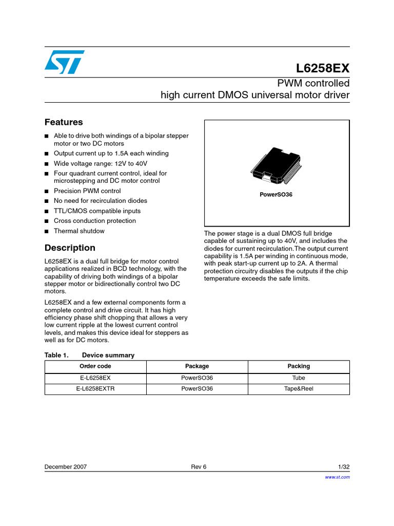 IX l6258ex | PDF | Electronic Circuits | Amplifier